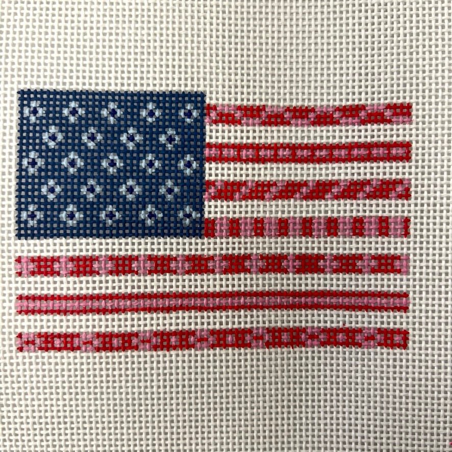 American Flag Passport Insert Needlepoint Canvas – Bargello Needlepoint