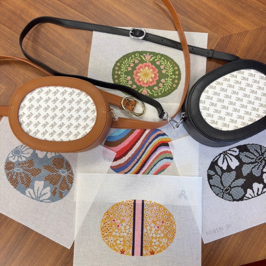 Oval Bag + Inserts – Bargello Needlepoint