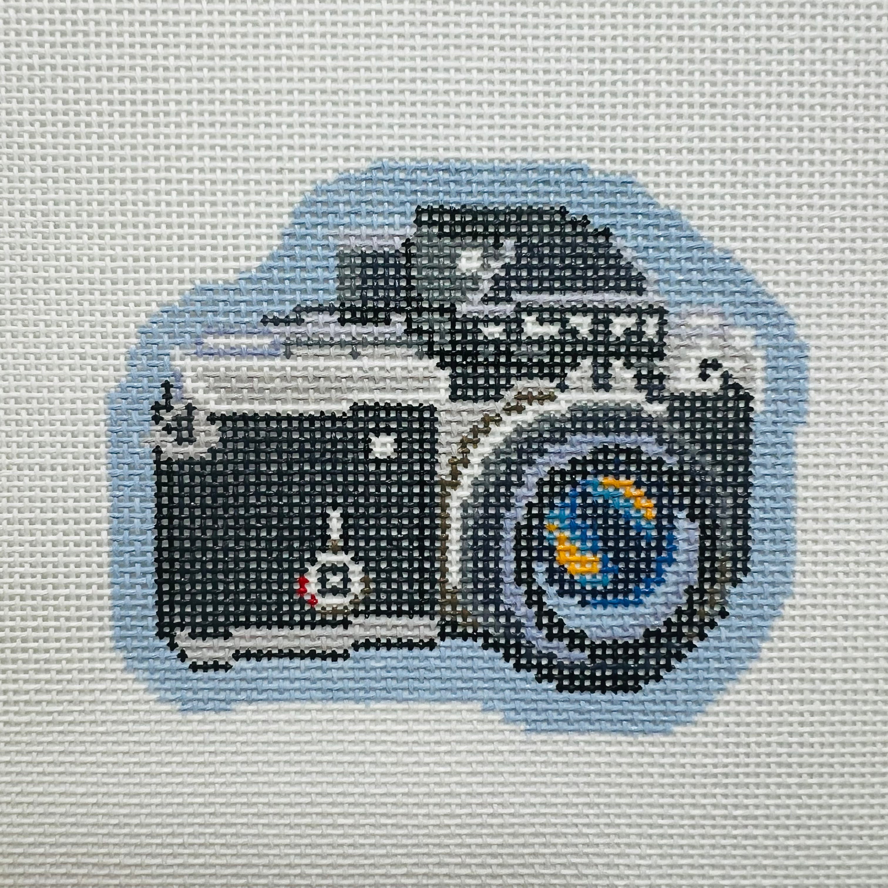 The SLR Camera Needlepoint Canvas – Bargello Needlepoint