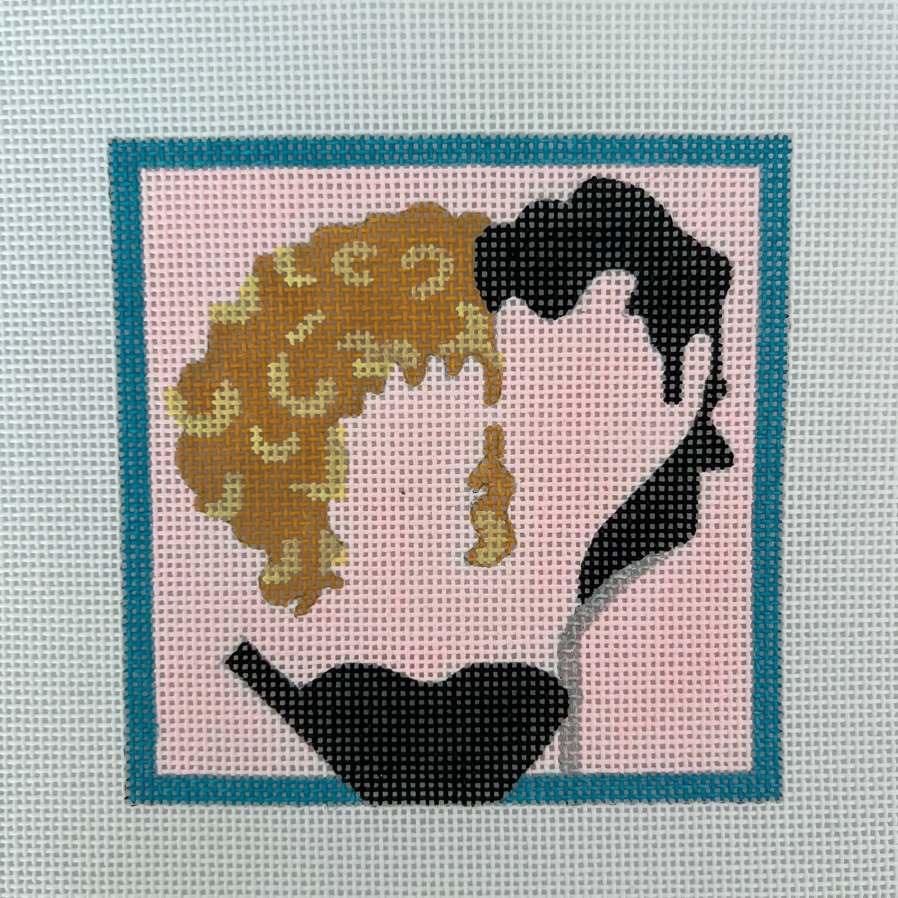 Grease Coaster Needlepoint Canvas – Bargello Needlepoint