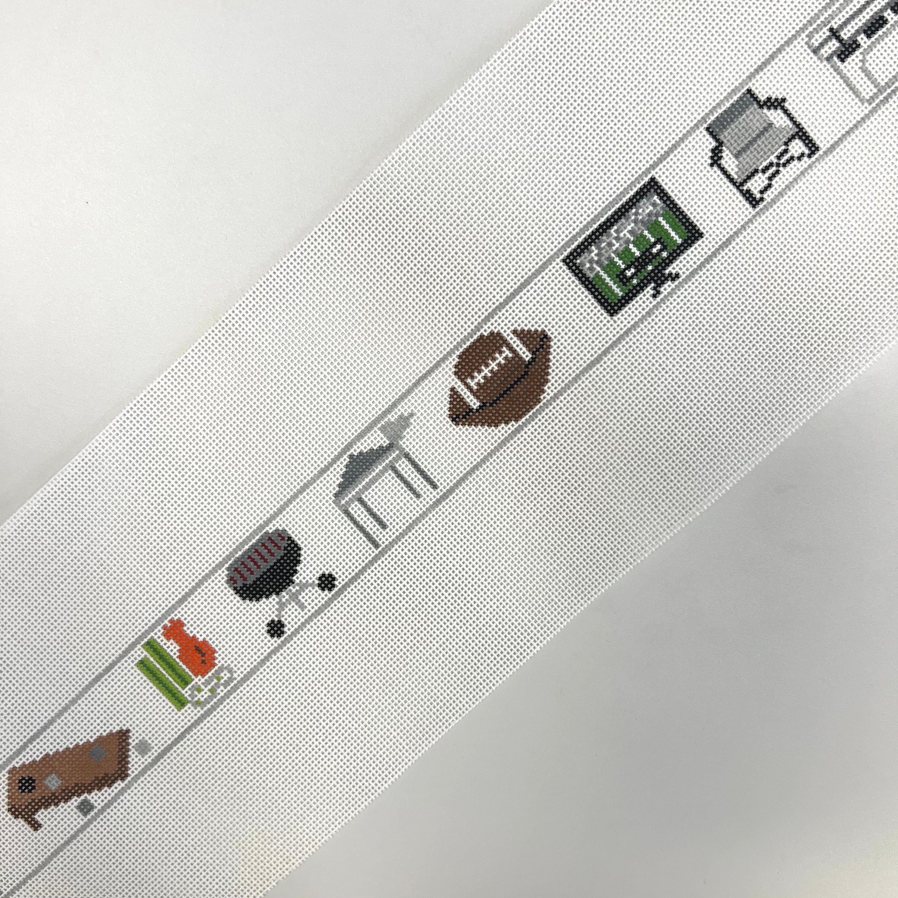 Game Day Belt Needlepoint Canvas – Bargello Needlepoint