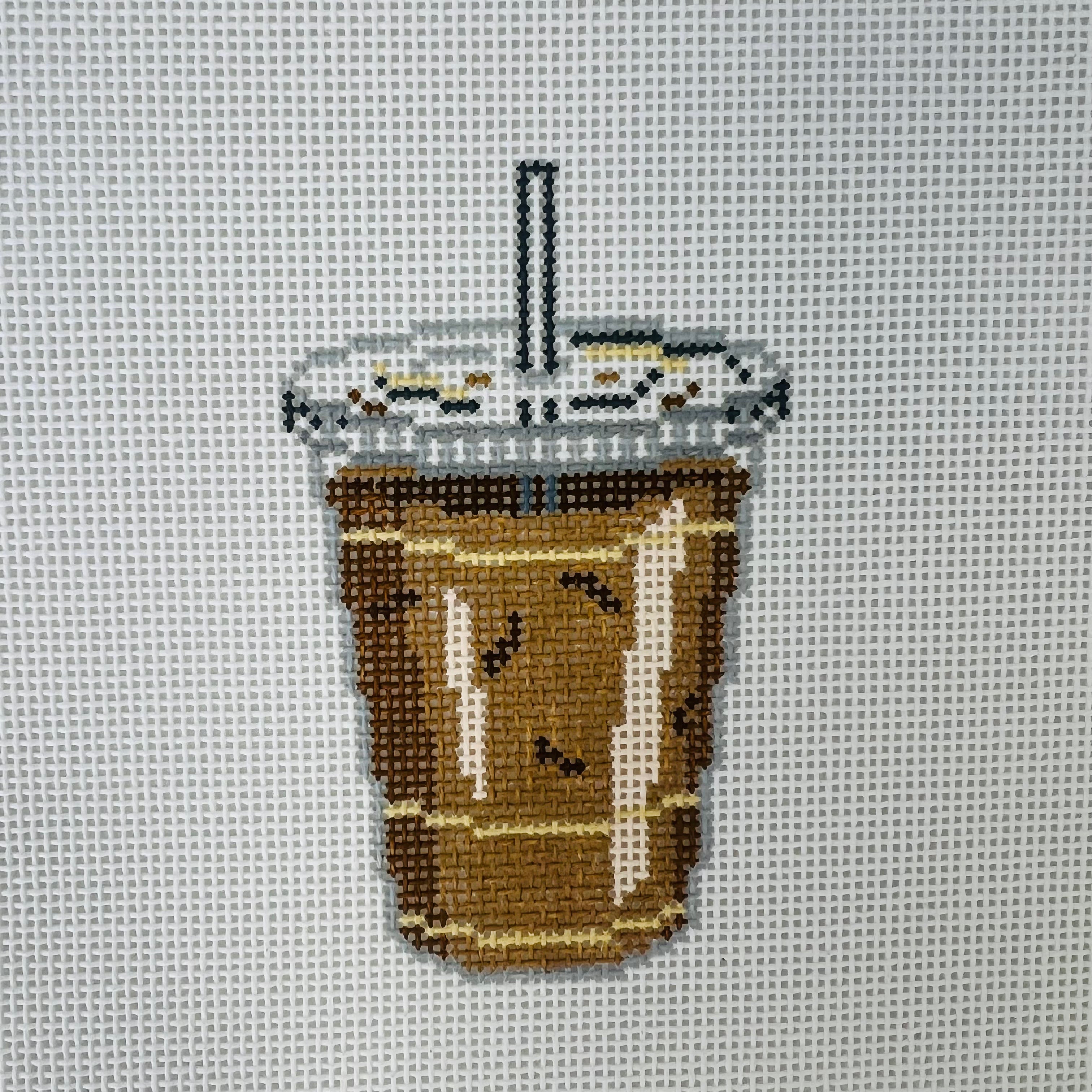 Iced Coffee Needlepoint Canvas – Bargello Needlepoint
