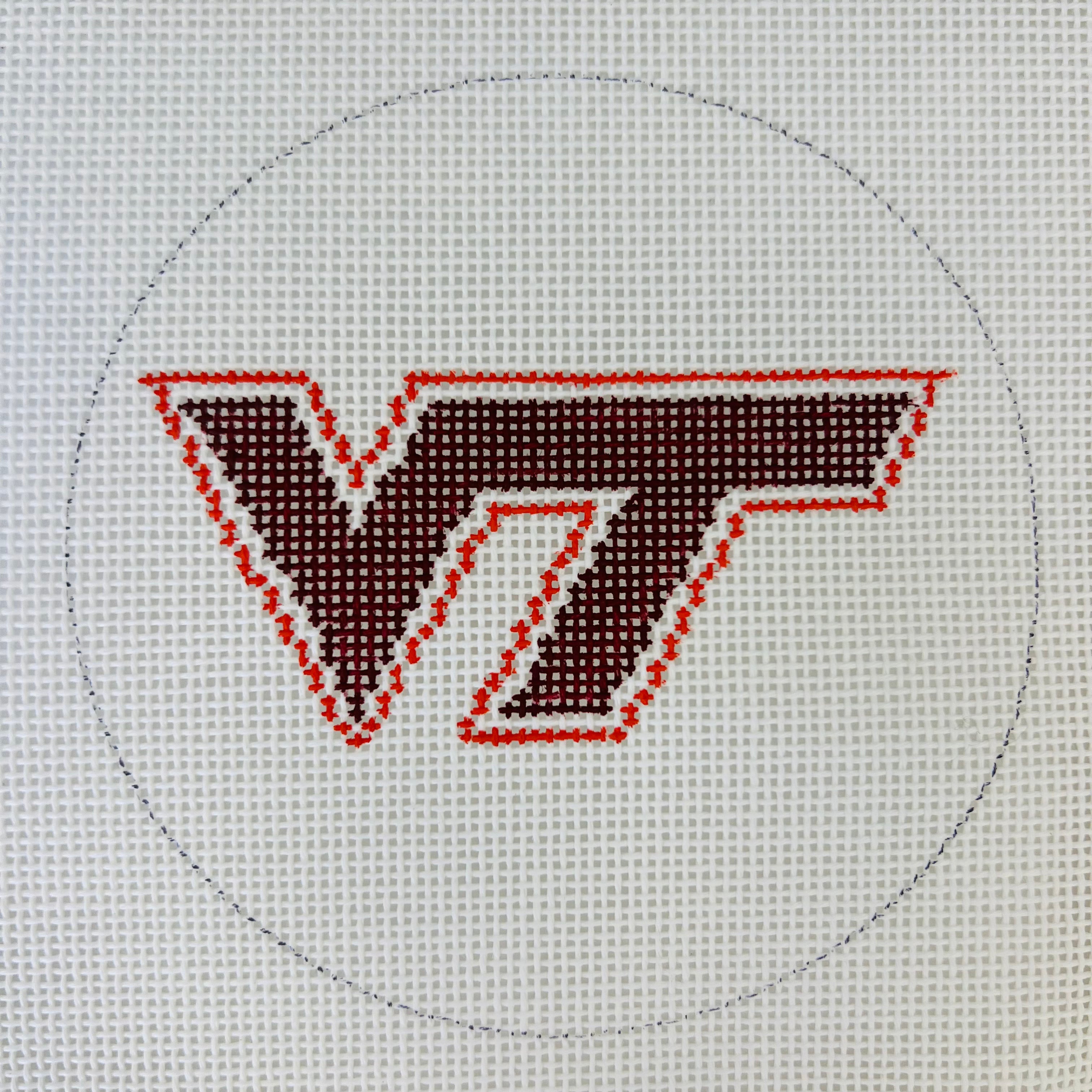 Virginia Tech University Needlepoint Canvas – Bargello Needlepoint