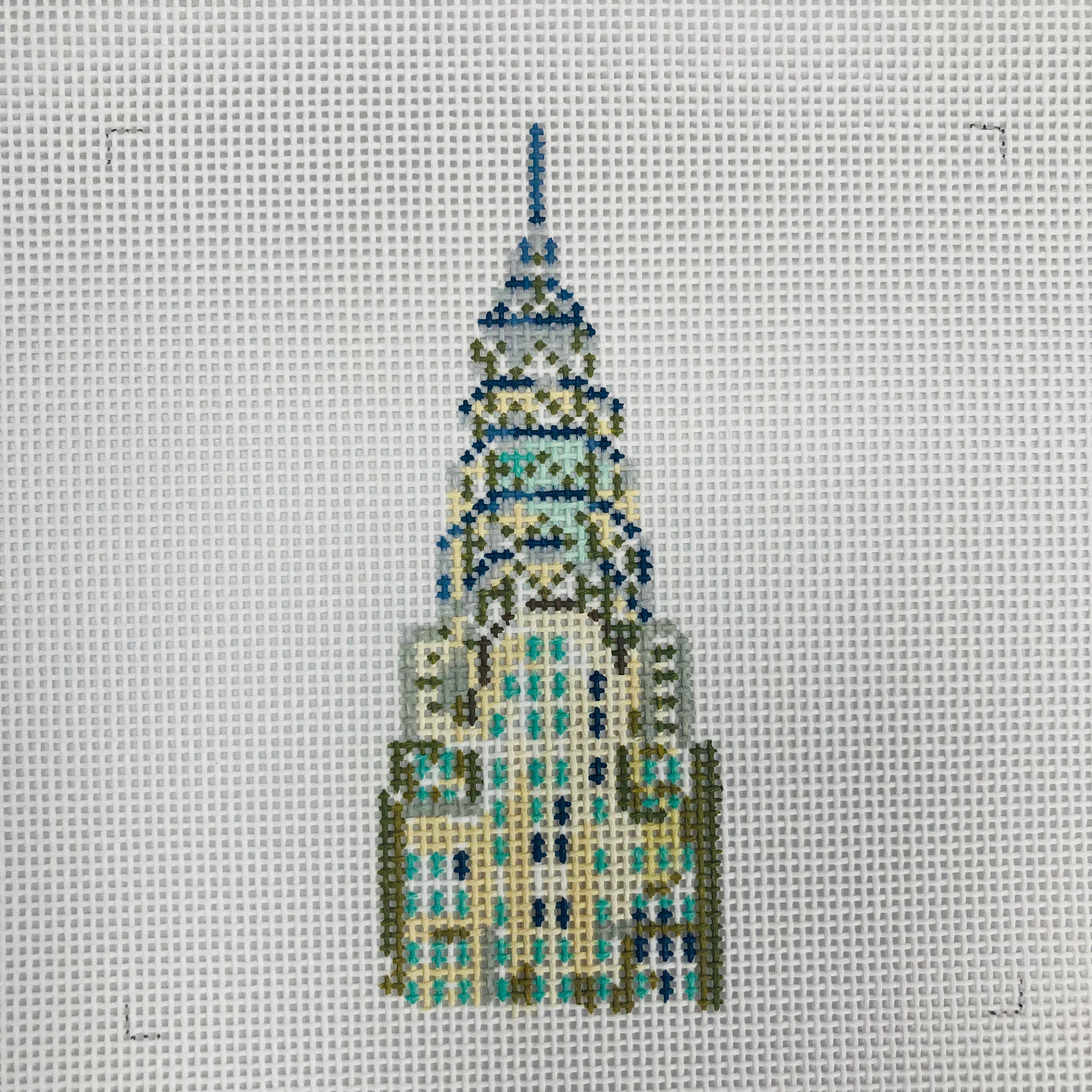 Chrysler Building Needlepoint Canvas – Bargello Needlepoint