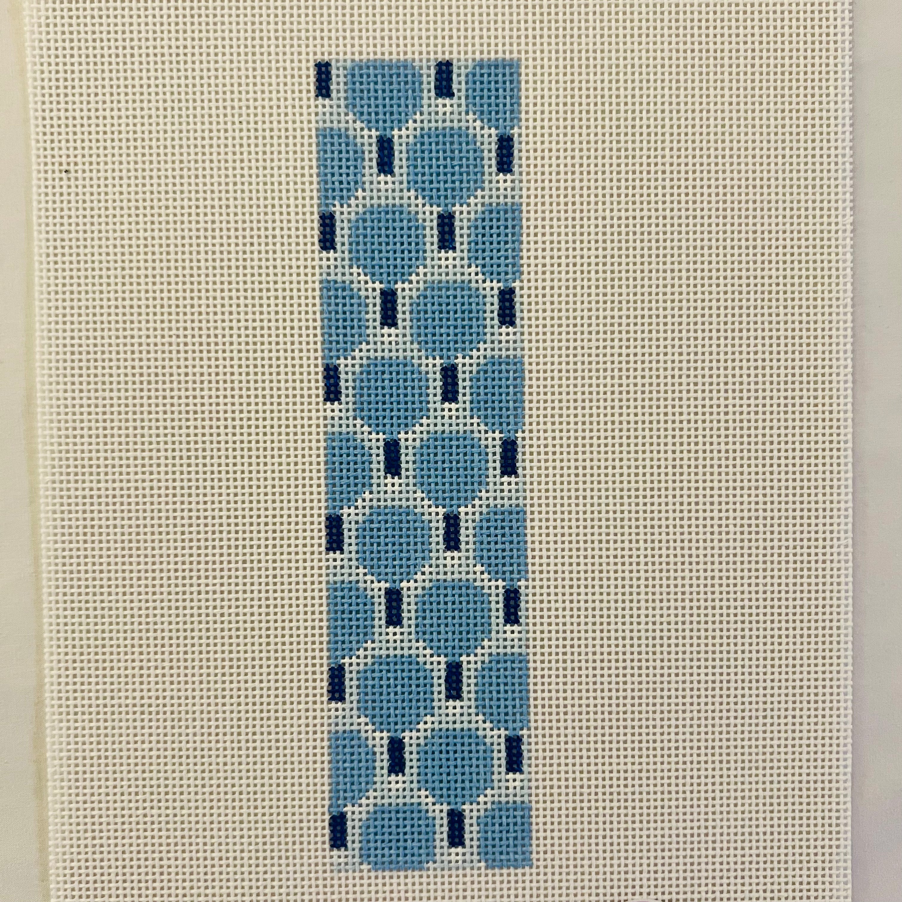 Pickleball Key Fob Blue Needlepoint Canvas – Bargello Needlepoint