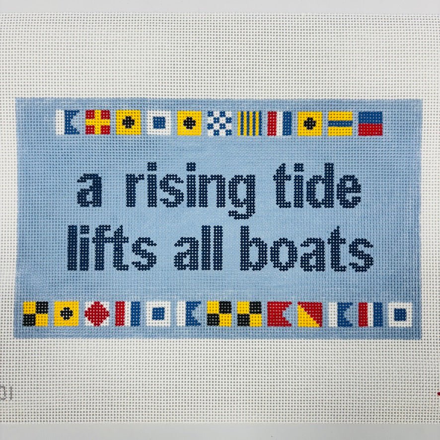 A Rising Tige (flags) Needlepoint Canvas – Bargello Needlepoint
