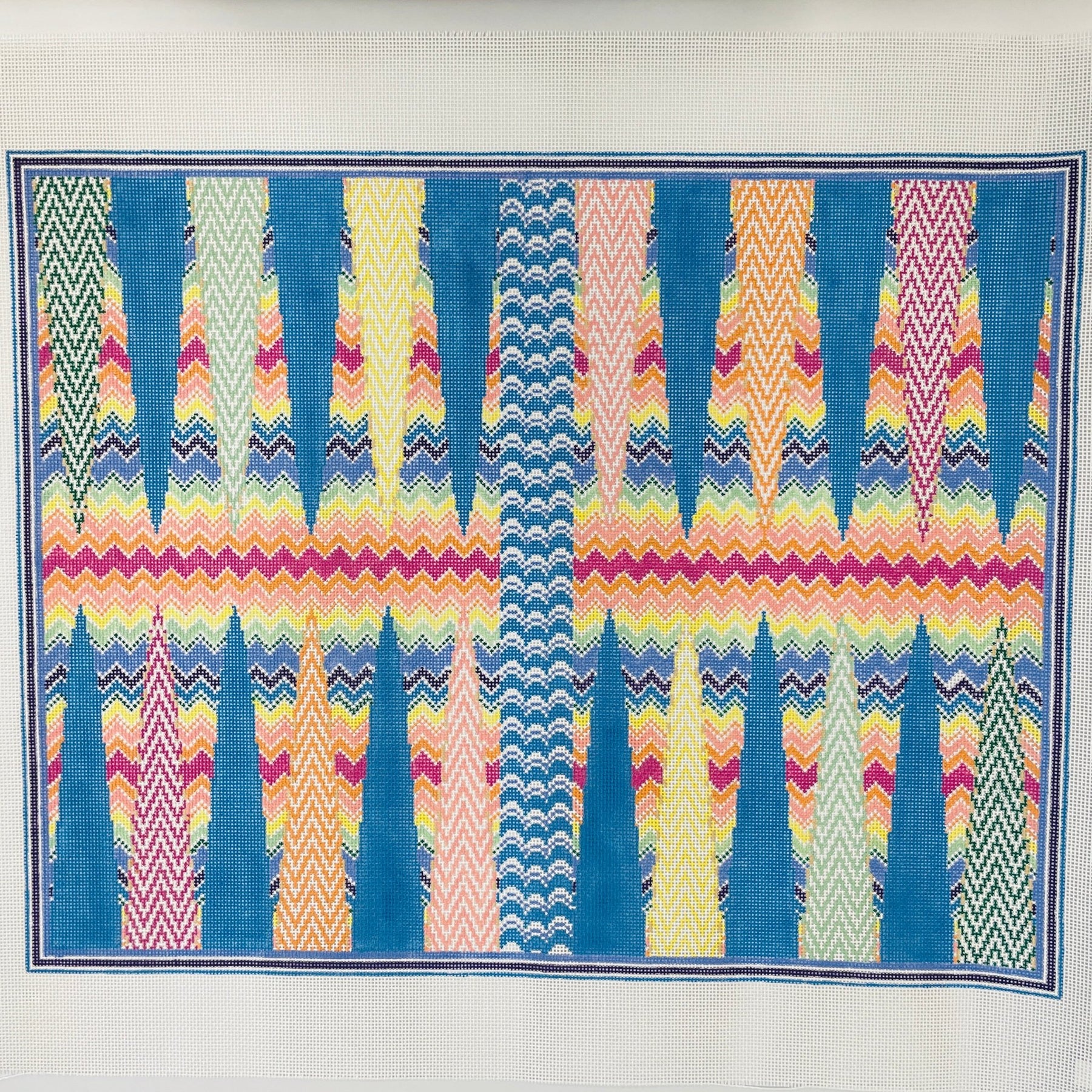 Bargello Backgammon Board Needlepoint Canvas – Bargello Needlepoint