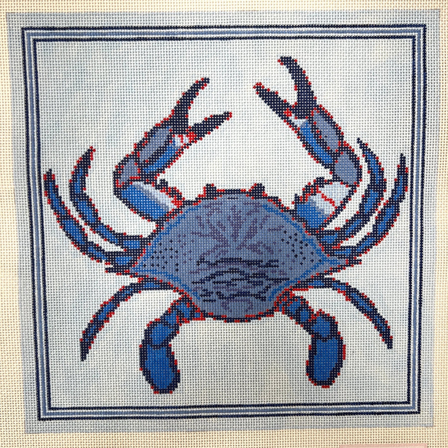 Big Blue Crab Needlepoint Canvas – Bargello Needlepoint