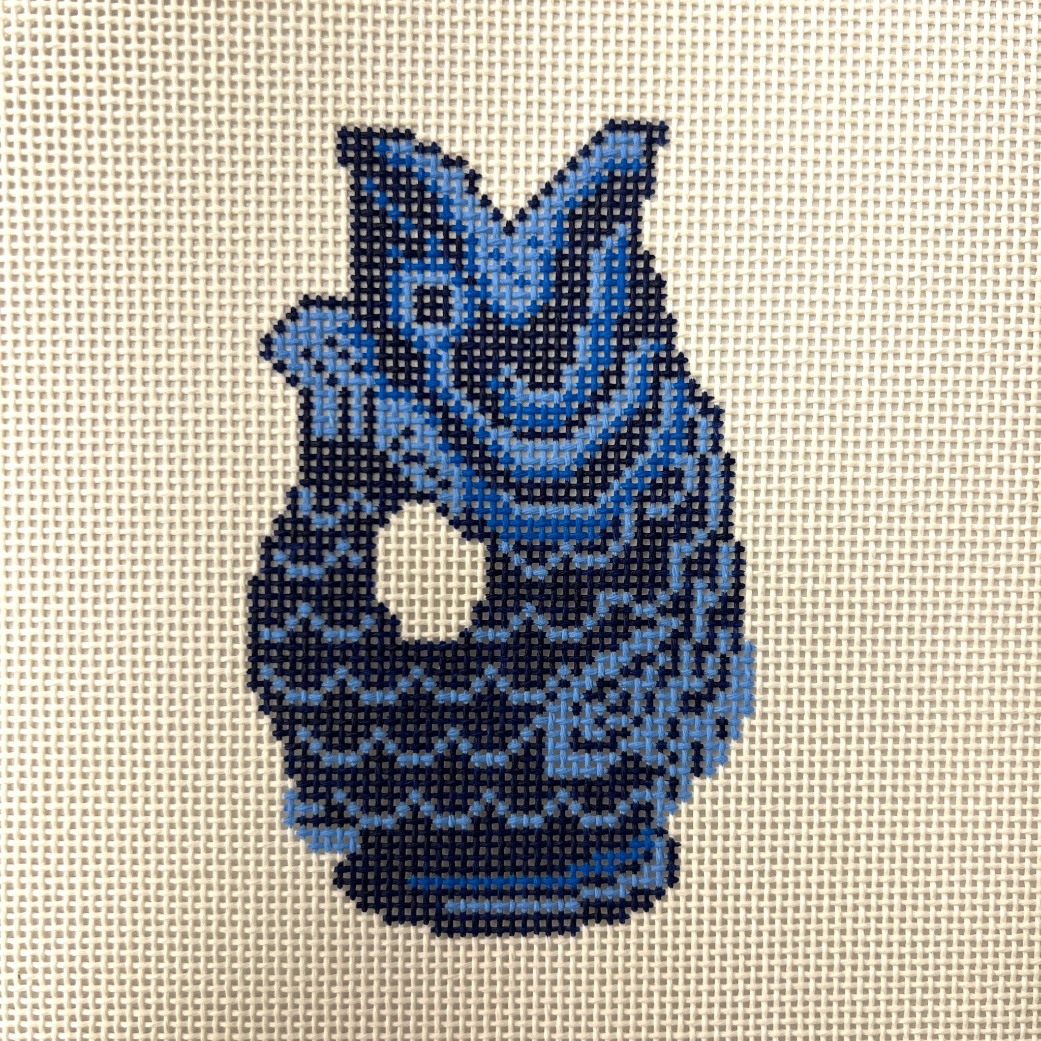 Blue Fish Pitcher Needlepoint Canvas – Bargello Needlepoint