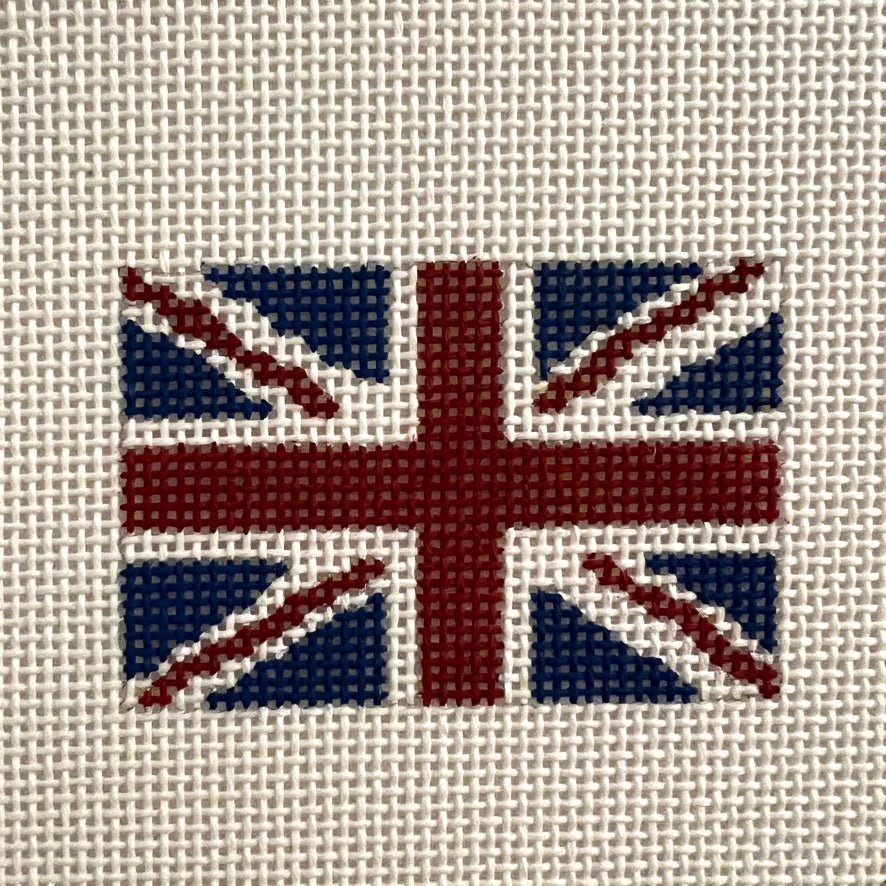 British UK Flag Insert Needlepoint Canvas – Bargello Needlepoint