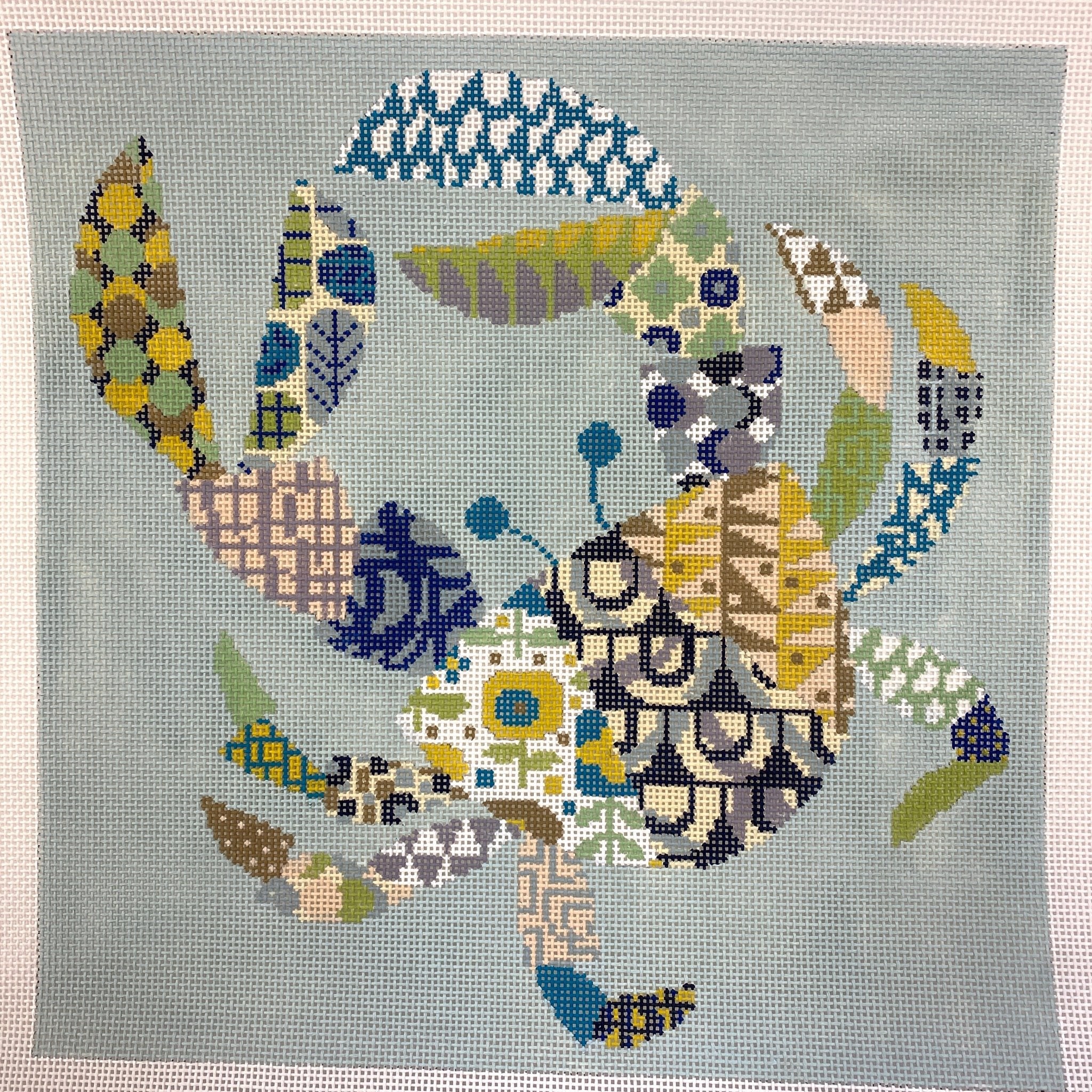 Colin the Crab Needlepoint Canvas – Bargello Needlepoint