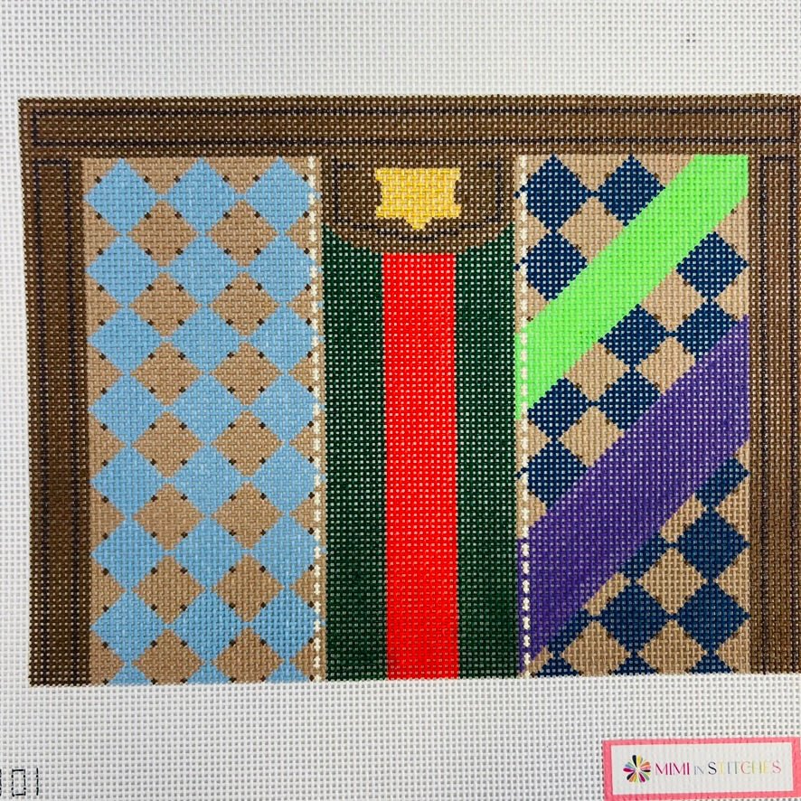 GG Venice Diamonds Clutch Needlepoint Canvas – Bargello Needlepoint