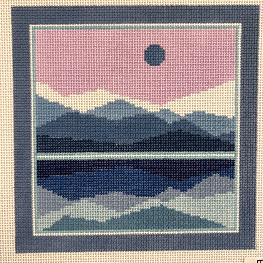 Glacial Landscape Needlepoint Canvas – Bargello Needlepoint