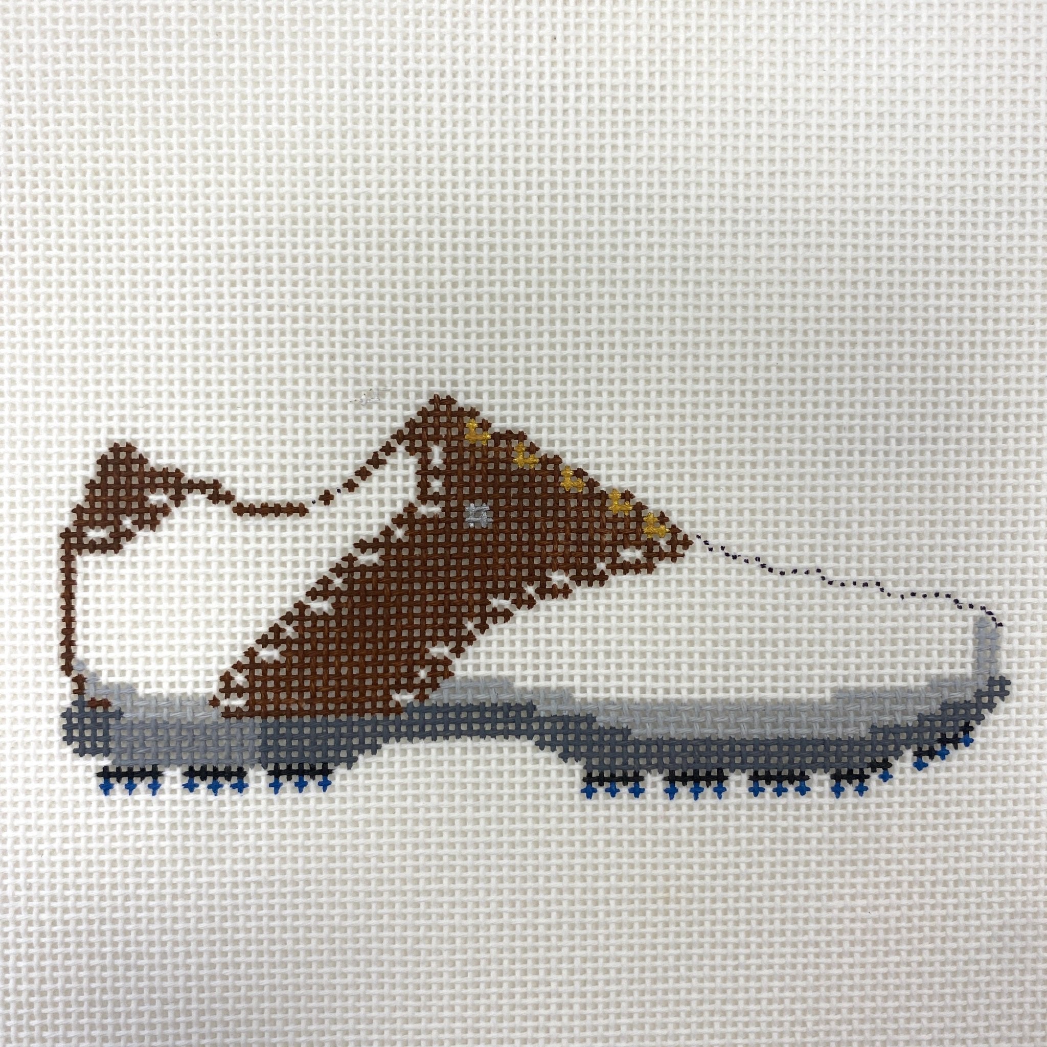 Golf Shoe Needlepoint Canvas – Bargello Needlepoint