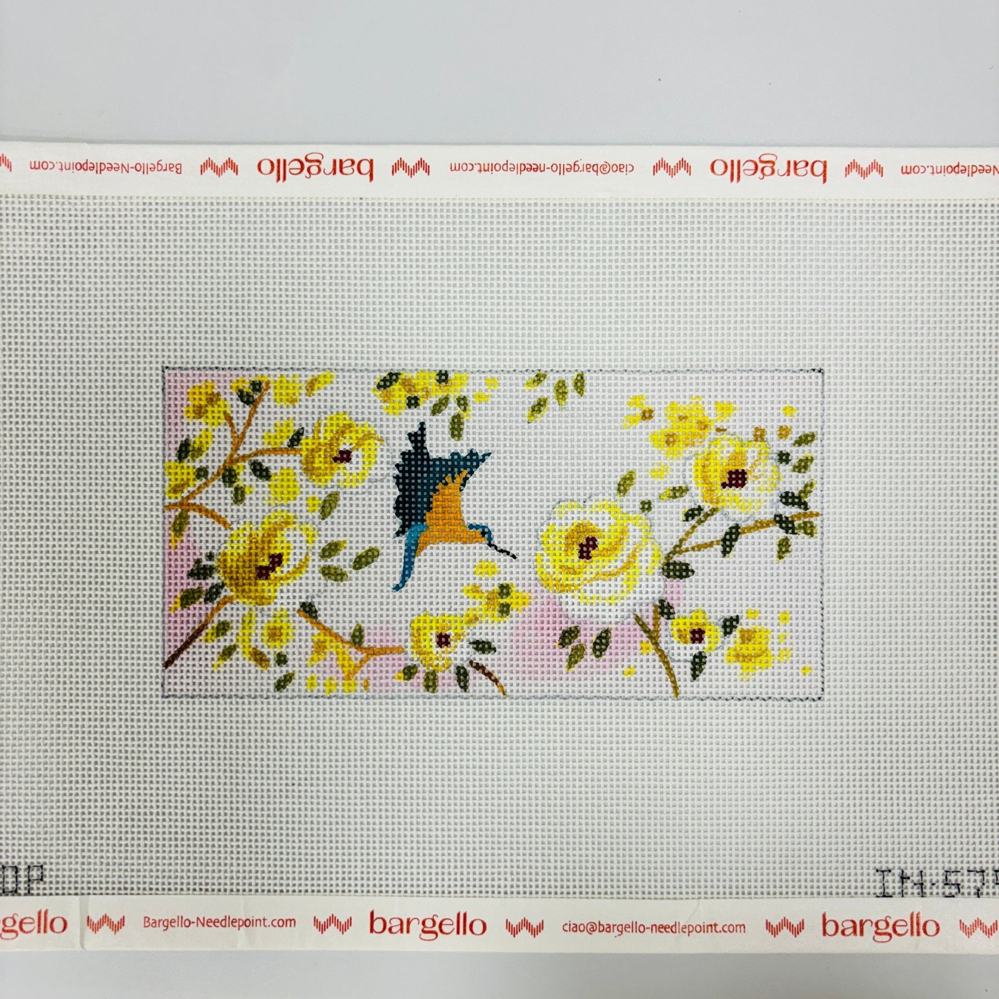 Hummingbird Insert Needlepoint Canvas – Bargello Needlepoint