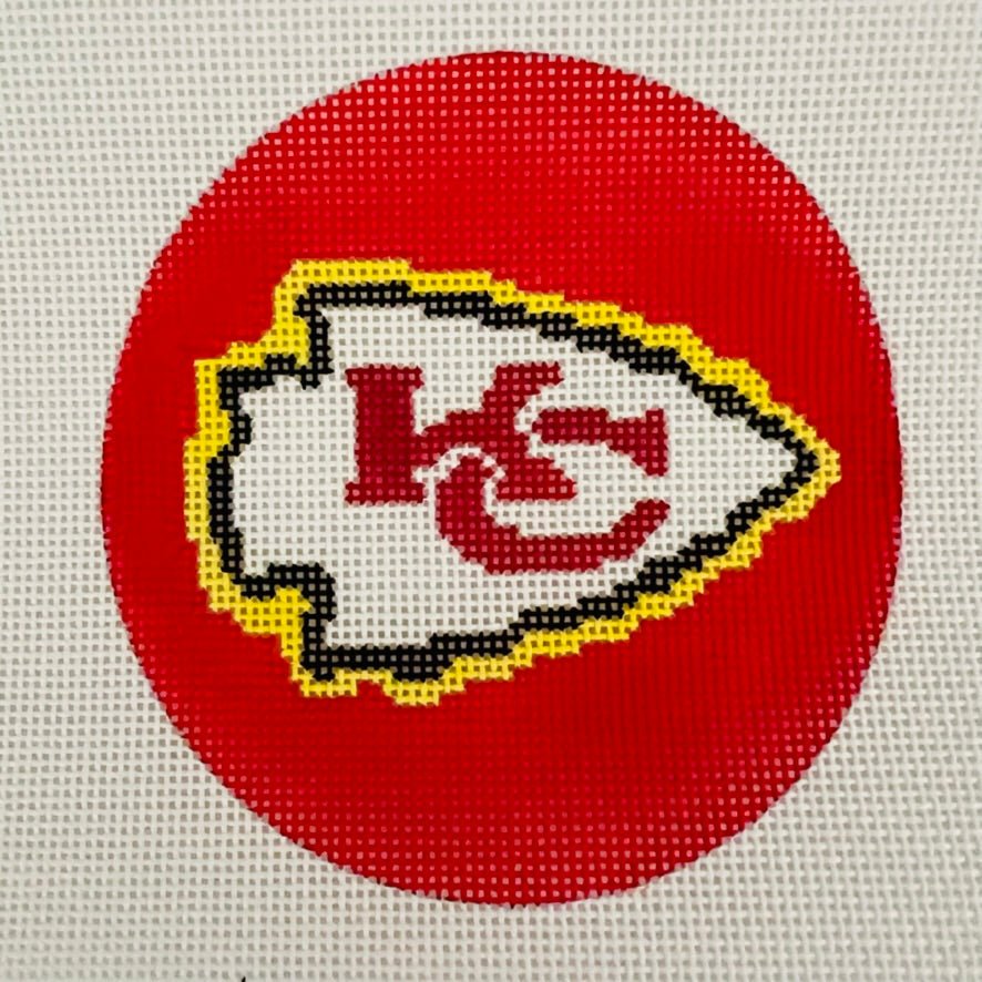 Kansas City Chiefs Ornament Needlepoint Canvas – Bargello Needlepoint