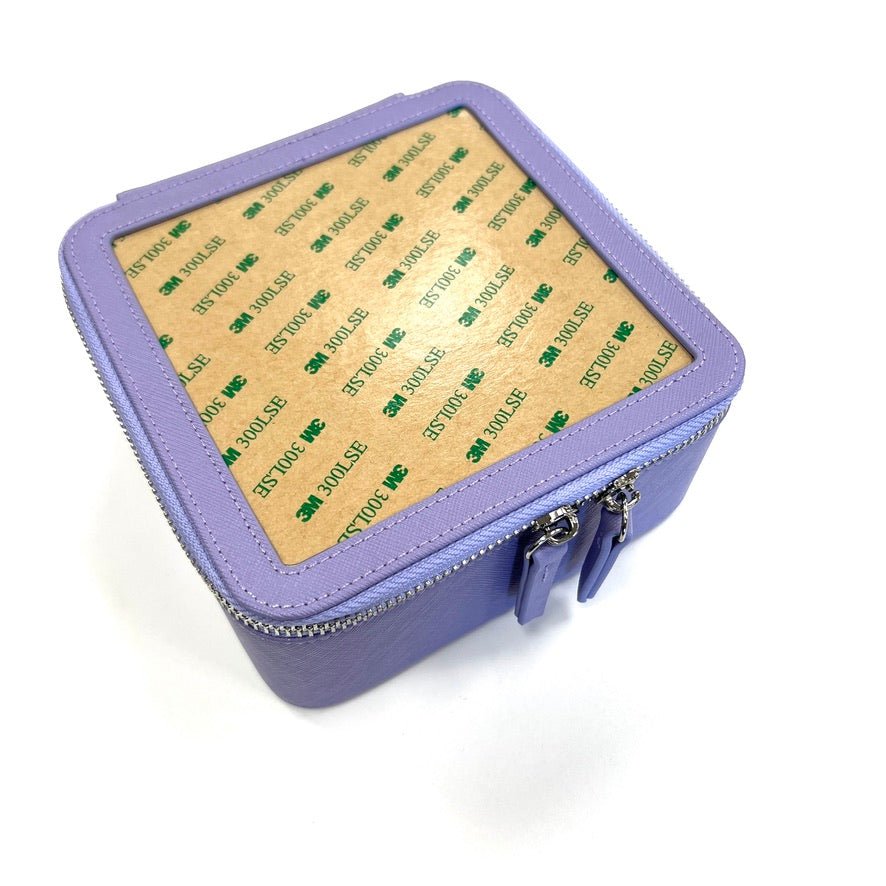 Self-Finish Leather Zippered 6" Square Jewelery Case for Needlepoint ...