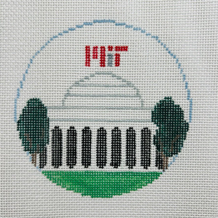 MIT University Dome Round Needlepoint Canvas – Bargello Needlepoint