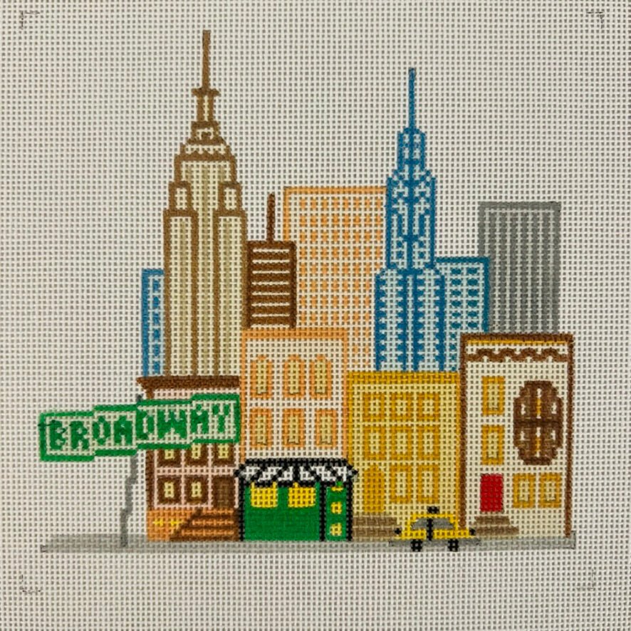 NYC Scene Needlepoint Canvas – Bargello Needlepoint