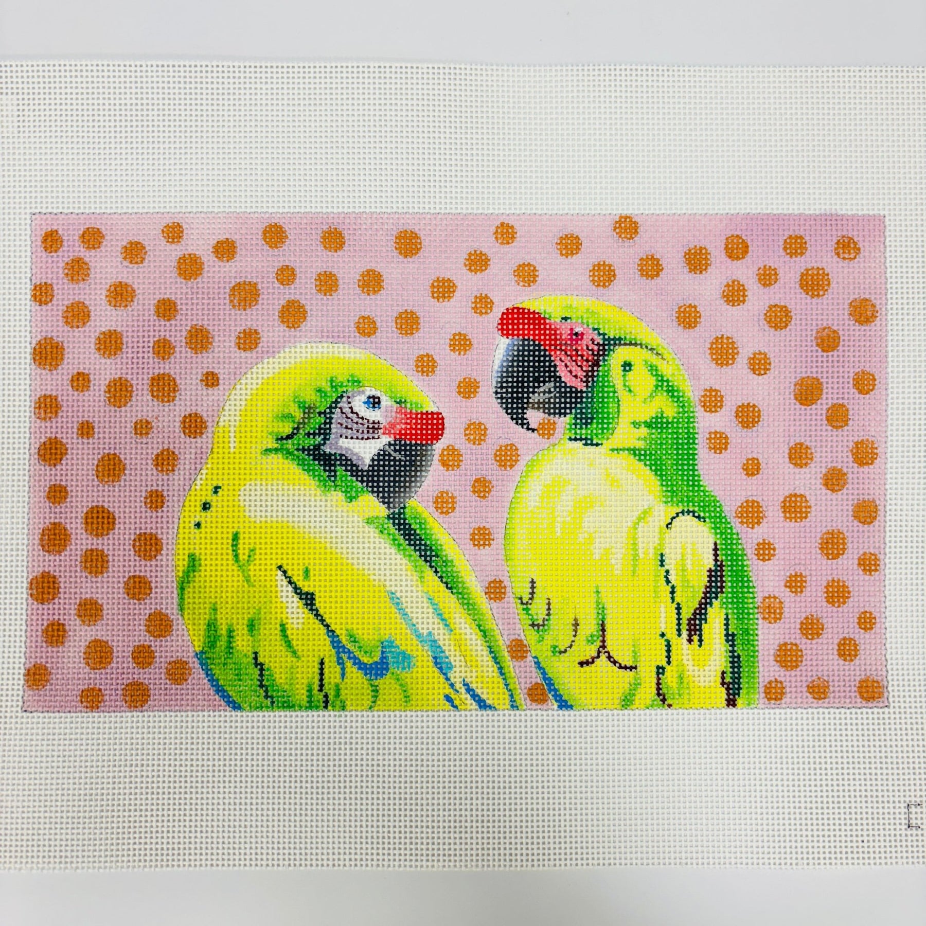 Parrot Pals Clutch Needlepoint Canvas – Bargello Needlepoint