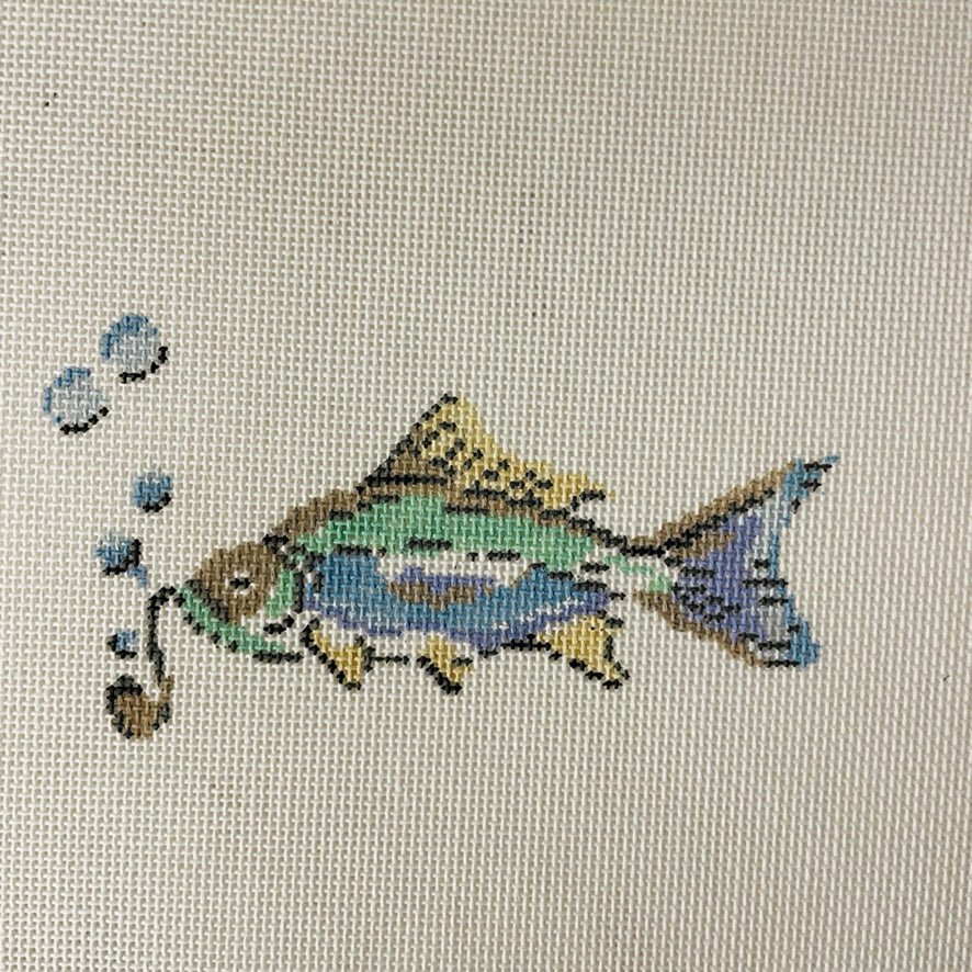 Party Animals Series - Fish Needlepoint Canvas – Bargello Needlepoint