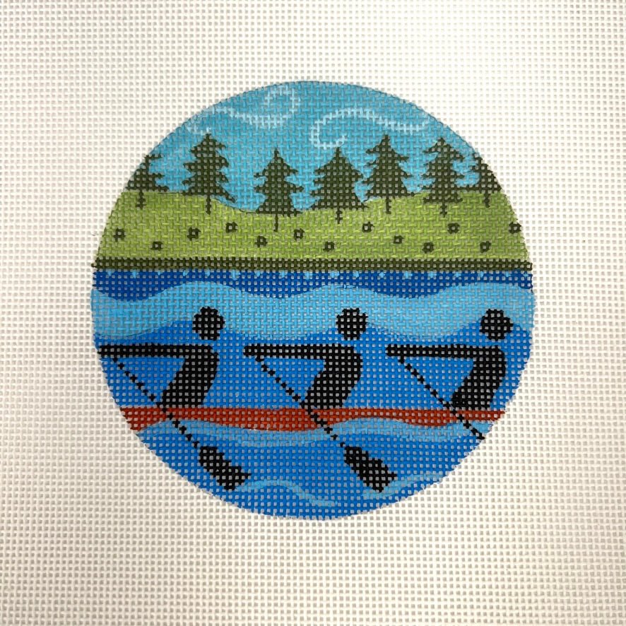Rowing Round – Bargello Needlepoint