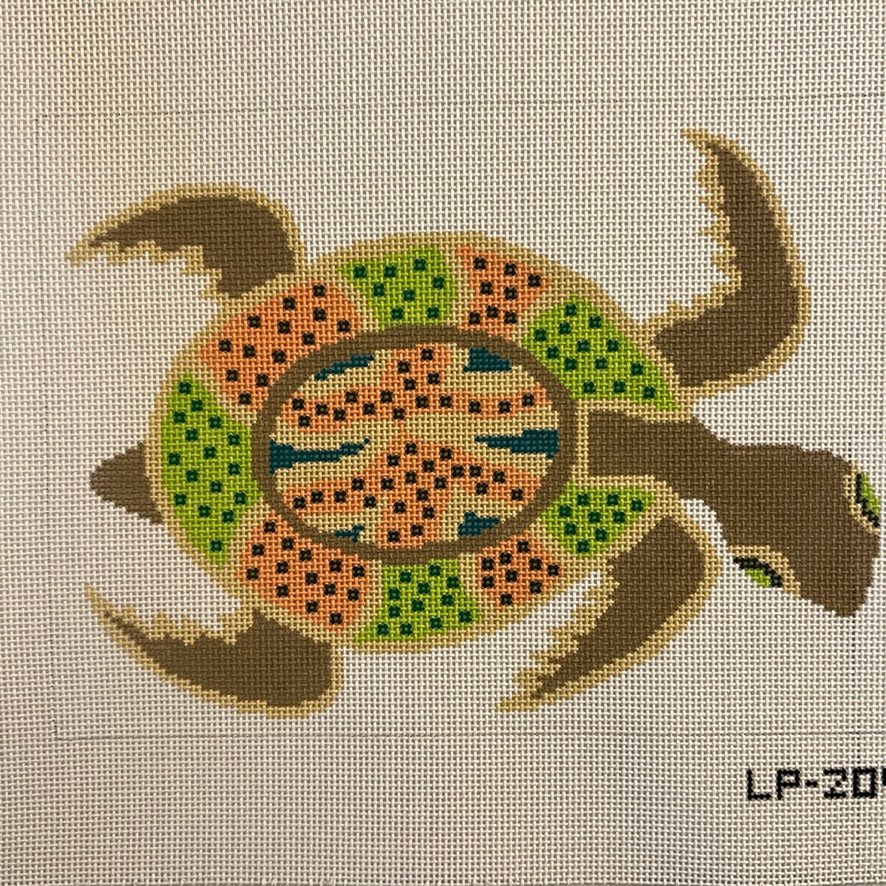 Sea Turtle with Spots Needlepoint Canvas – Bargello Needlepoint