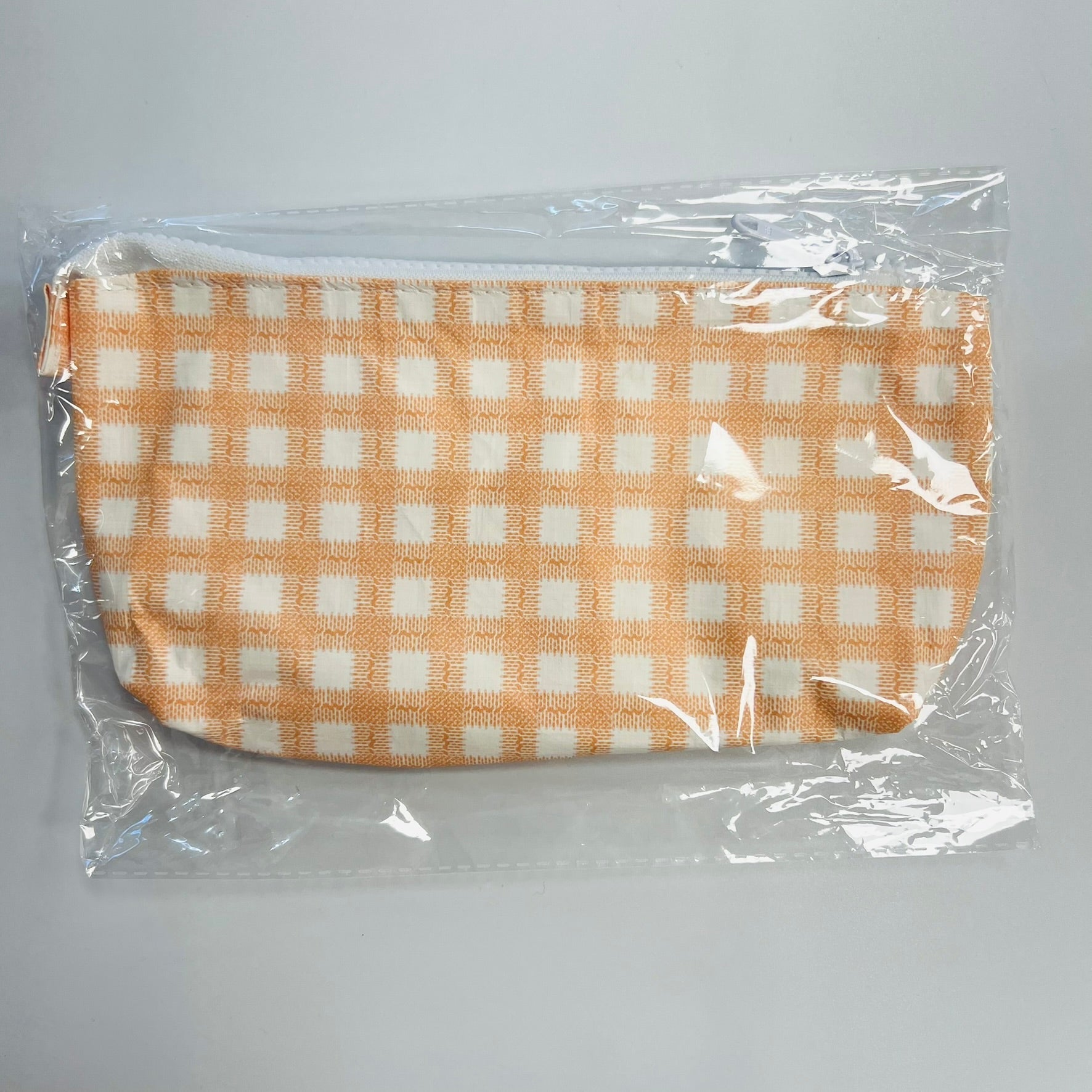 Tangerine Check Project Bag – Bargello Needlepoint