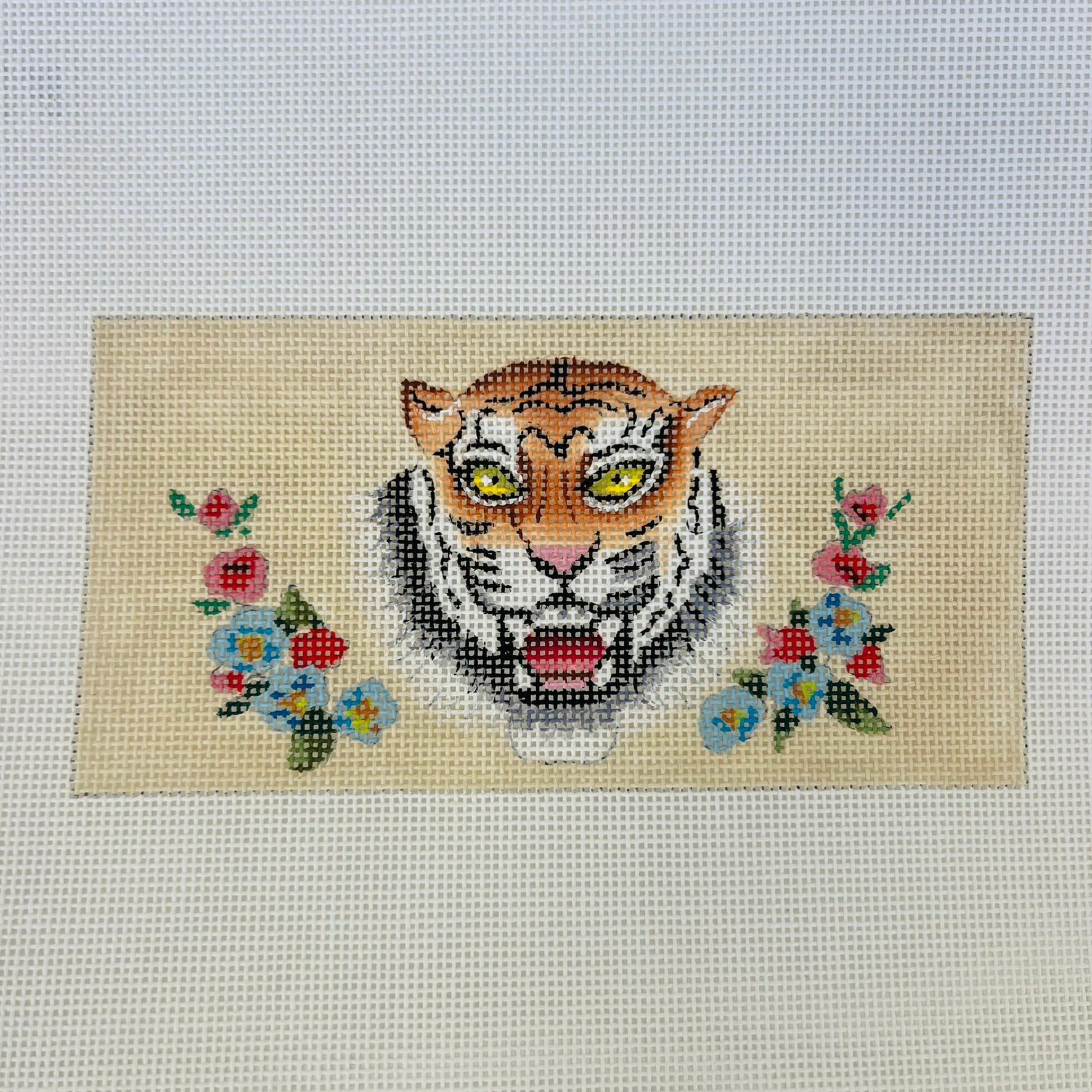 Tiger 3x6 Insert Needlepoint Canvas – Bargello Needlepoint