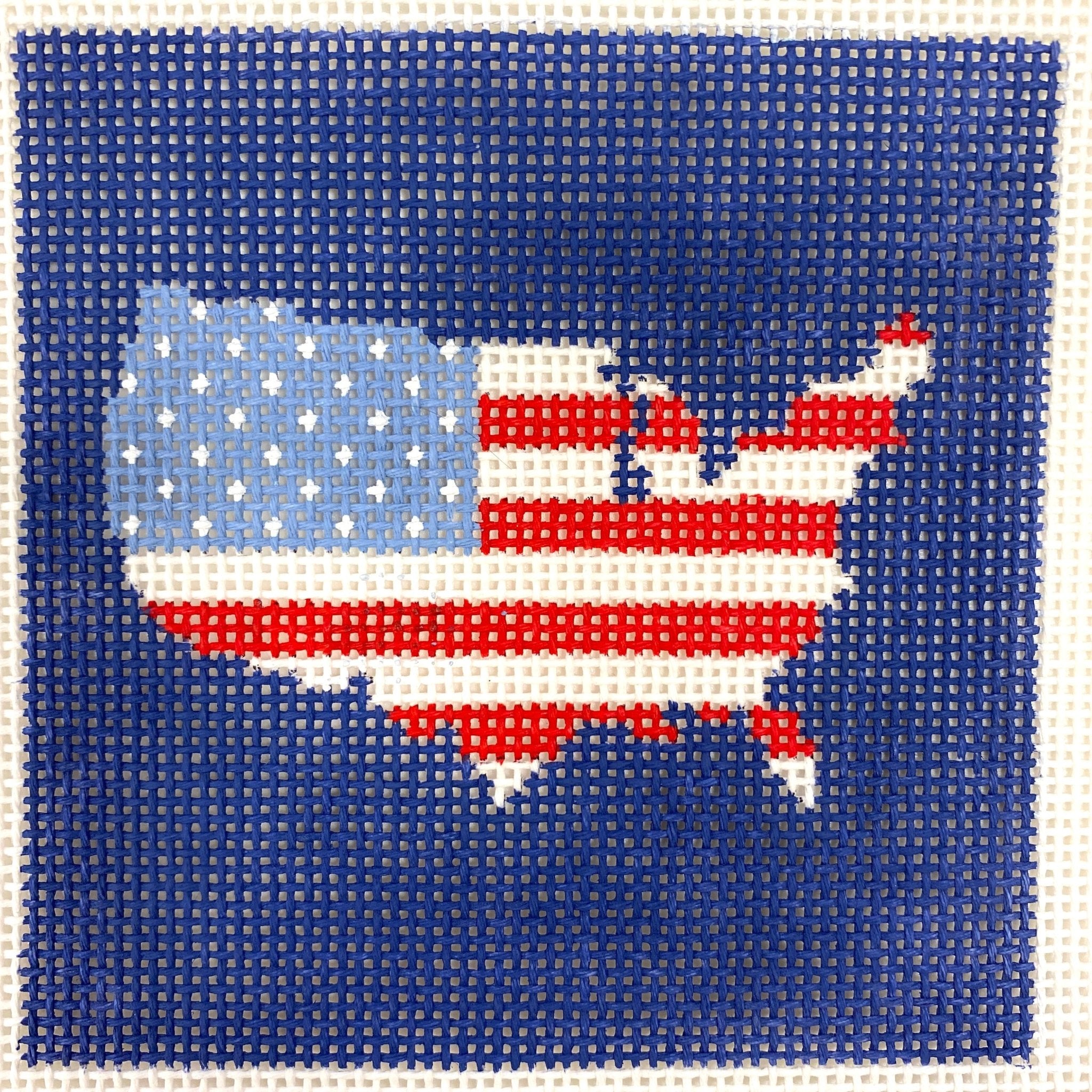USA square Needlepoint Canvas – Bargello Needlepoint