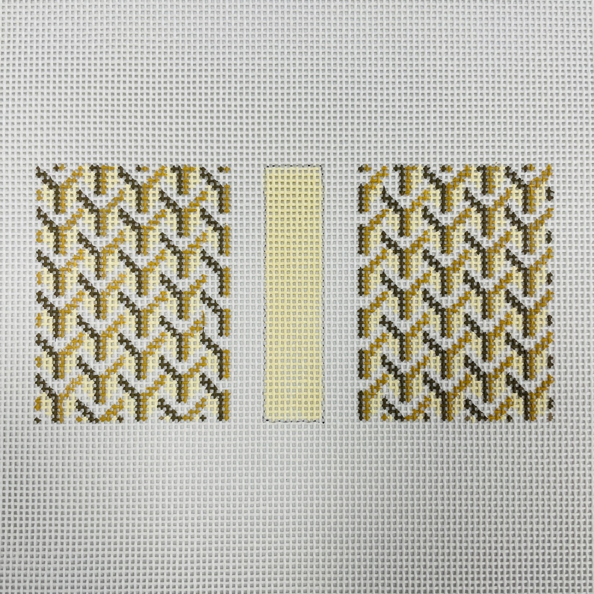 Y Pattern Eyeglass Single Tan Needlepoint Canvas – Bargello Needlepoint