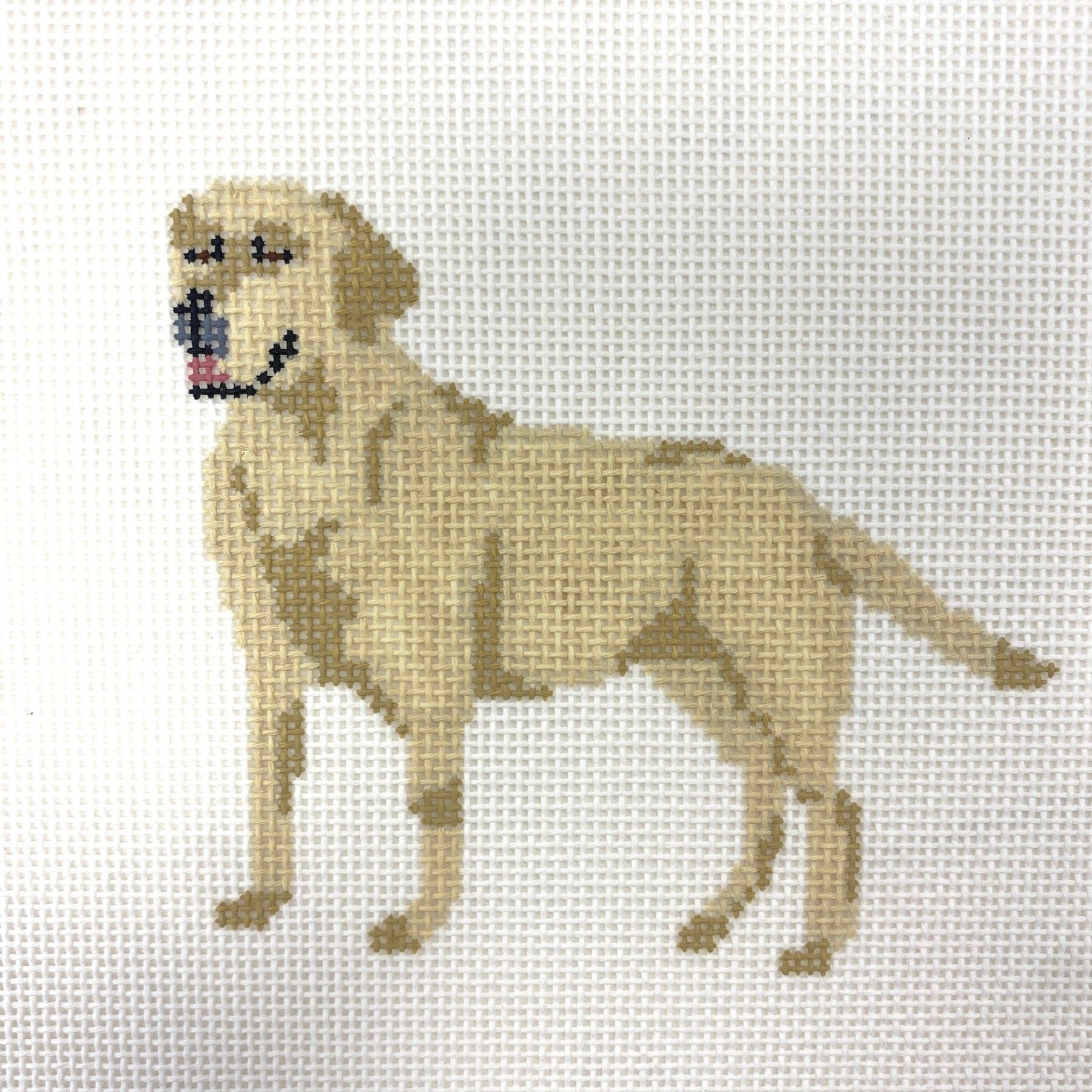 Yellow Lab Needlepoint Canvas – Bargello Needlepoint